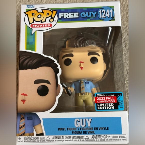 Funko | Toys | Funko Pop Free Guy 222 Exclusive Vinyl Figure 241 | Poshmark